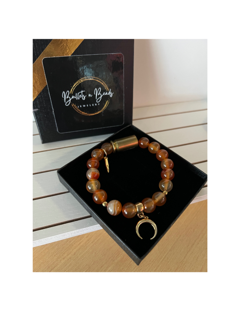 RCMP Heritage Centre | CARNELIAN CRESCENT MOON – Bullets N’ Beads
