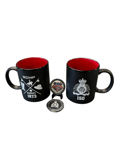 RCMP Heritage Centre | RCMP 150 MUG | CHALLENGE COIN COMBO